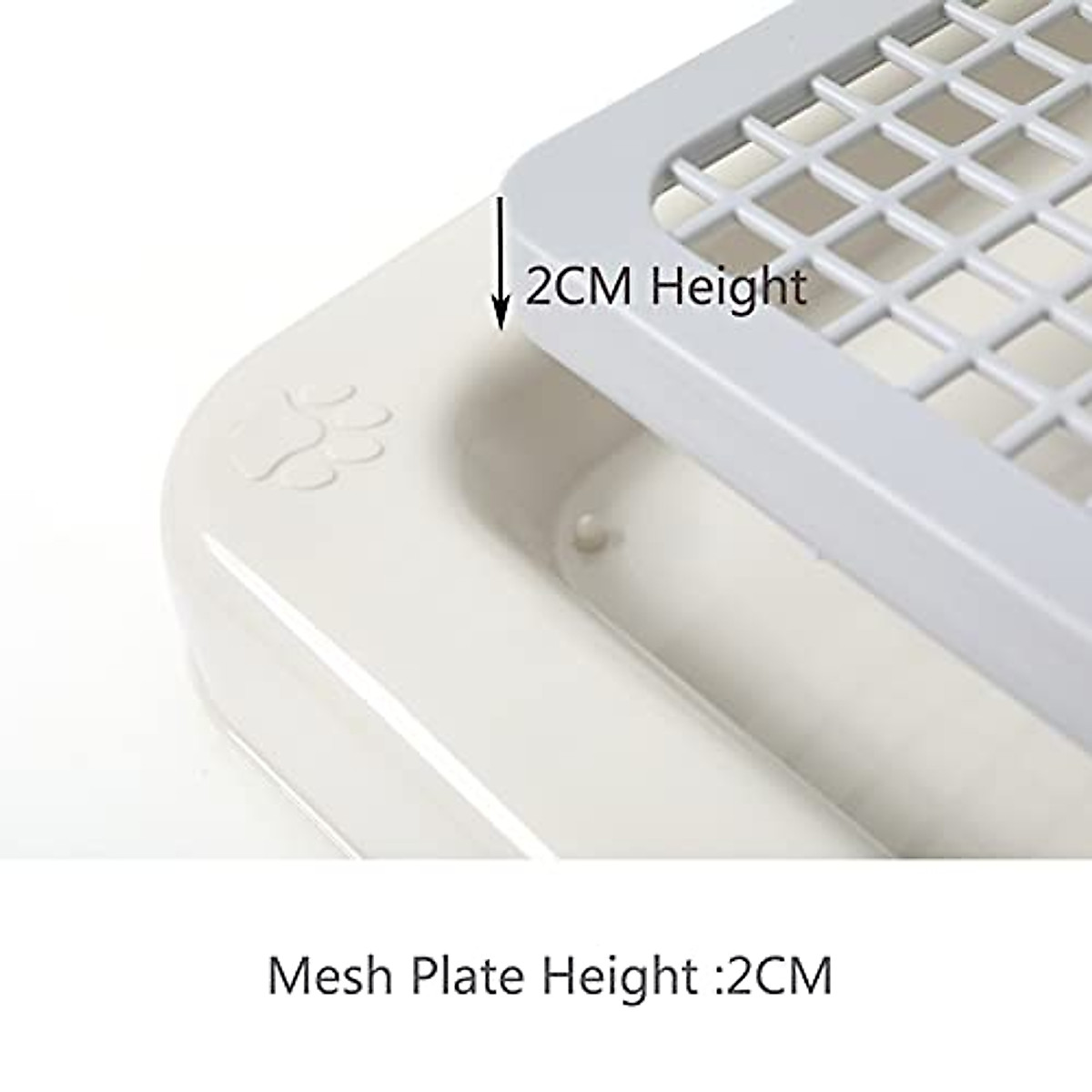 Smart Paws Large 29.92"x24.4" Pet Training Tray,Pet Training Pads Holder,Pet Toilet (Grey)