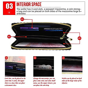 chaqlin Sunflowers Wallets Purse Coin Pocket Card Holder Money Clips Phone Holder