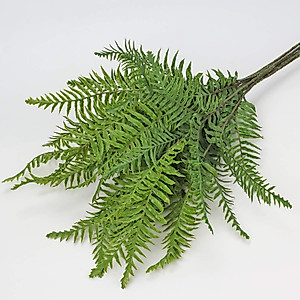 30" Artificial Boston Fern Plants Bushes Fake Shrubs Bush Greenery Plants Faux Fern Plant Large for Outdoors UV Resistant Garden Plants or Home Office Desk Indoor Decor 3pcs