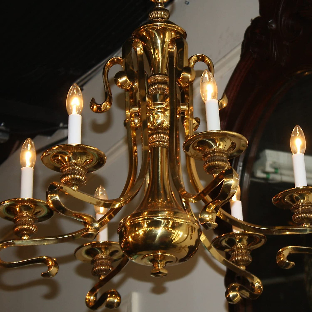 CYLYT 12-Pack E12 Candle Light Bulbs 40W Warm White 2500K, 380 Lumen Dimmable Chandelier Light Bulbs for Ceiling Fan, Pendants or Outdoor, B10 Clear Candelabra Base Bulbs