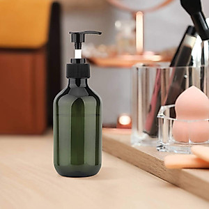 Sdoot Green Pump Bottle 2 Pack, 10oz Shampoo Pump Bottle Plastic Pump Dispenser Bottle Squeeze Containers for Shampoo Lotion Body Wash