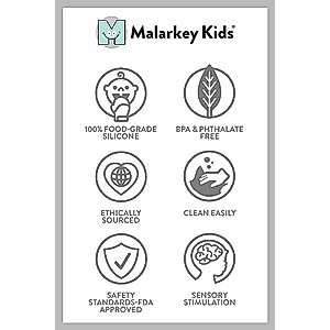 Malarkey Kids Baby Teething Mitten, Munch Mitt Baby Chew Toy - Protects Hands from Chewing & Saliva, Heals Aching Gums, Promotes Sound & Visual Stimulation for Babies Up to 1-Year-Old (Night Forest)