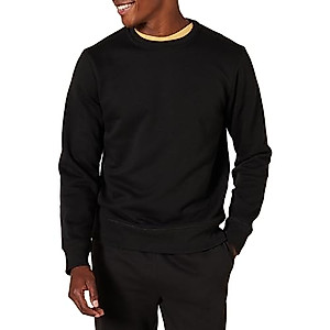 Amazon Essentials Men's Fleece Crewneck Sweatshirt - Black, Large (Available in Big & Tall Sizes)