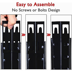 Black Shelves -5 Tier Boltless Garage Shelving Workshop Storage Racking Shelves Heavy Duty Metal Storage Rack Shelf Unit,MDF Sheet Garage Shelf,Adjustable Shelving for Warehouse,Office,Kitchen,Home