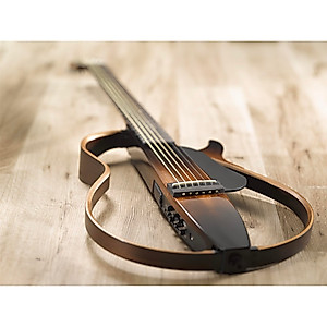 Yamaha SLG200S NT Steel String Silent Guitar with Hard Gig Bag, Natural