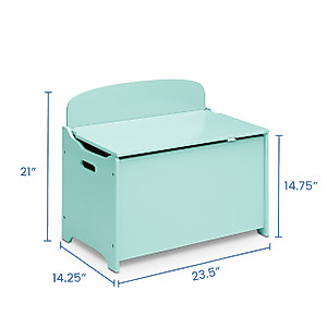 Delta Children MySize Deluxe Toy Box, Mint