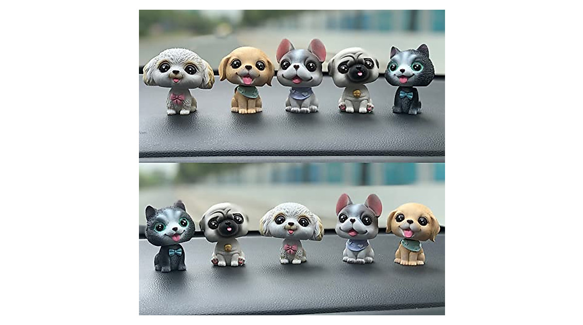 Cute Pug Bobble Head Toy for Car & Office Decoration