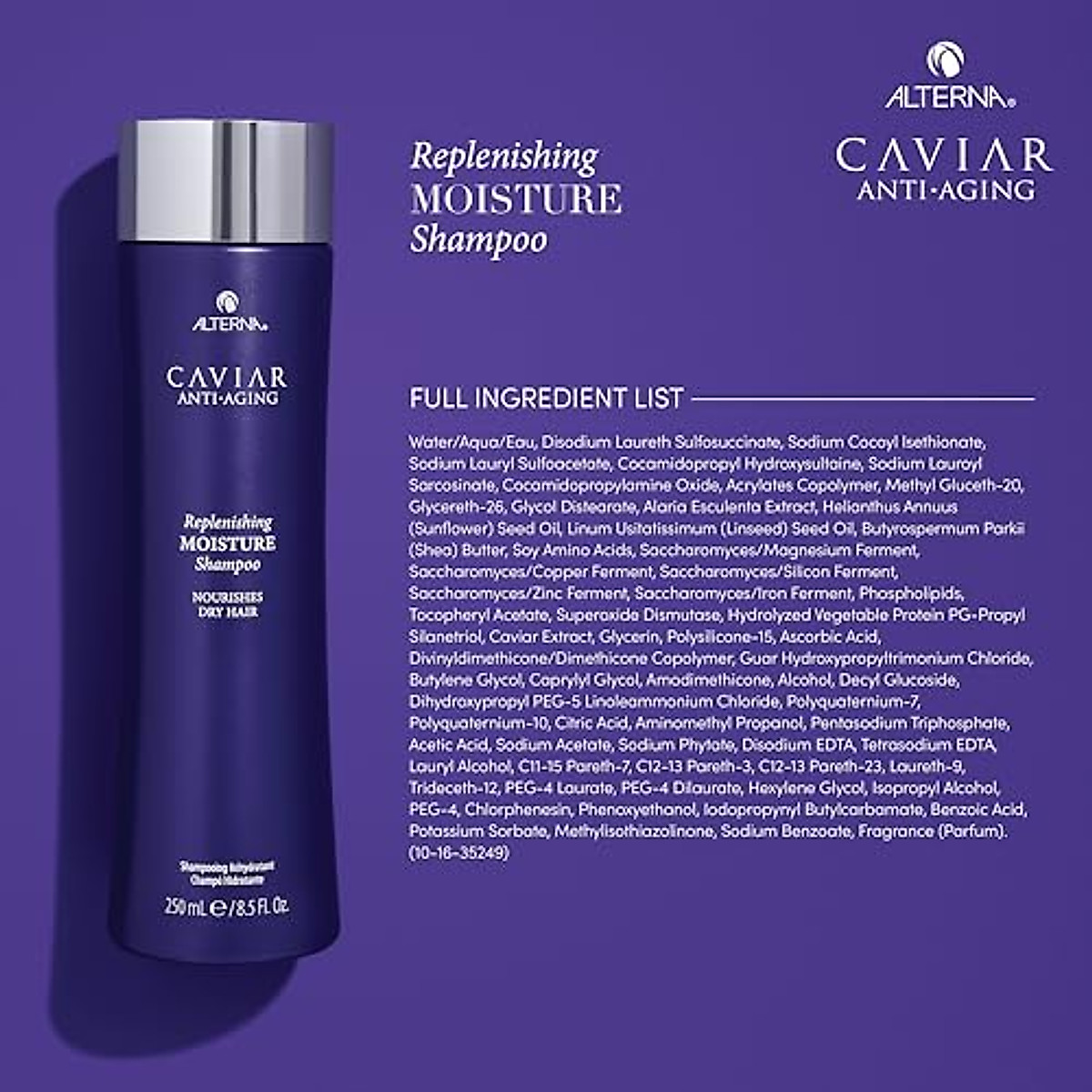 Alterna Haircare Caviar Anti-Aging Replenishing Moisture Shampoo, 16.5 Oz