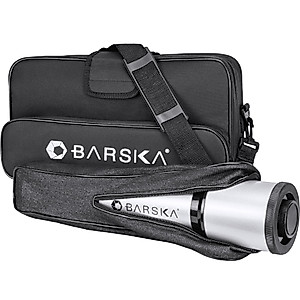 BARSKA Starwatcher 400x70mm Refractor Telescope w/ Tabletop Tripod & Carry Case