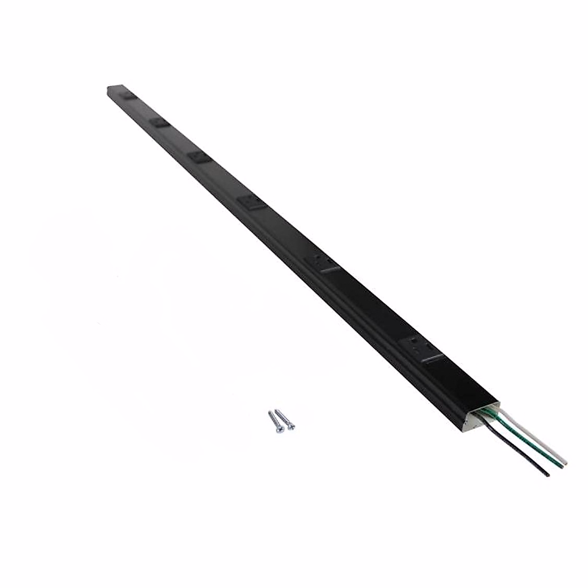 Legrand Wiremold BK20GB306TR Plugmold 2000 Series 3 Foot Hardwired Power Strip with 6 Tamper Resistant Outlets, Black