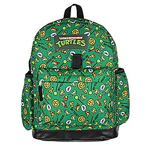 INTIMO Nickelodeon Teenage Mutant Ninja Turtles Got Pizza? Leonardo Raphael Donatello Michelangelo 2 Pc Lunch Box Backpack Set