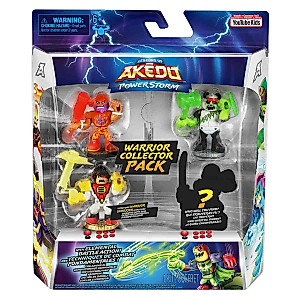 Legends of Akedo Powerstorm Warrior Collector Pack 4 Mini Battling Action Figures Including 1 Ultra Rare Warrior and 1 Mystery Warrior