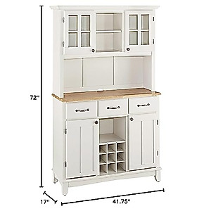 Homestyles sideboards-buffets-credenzas, Server with Hutch, Off White