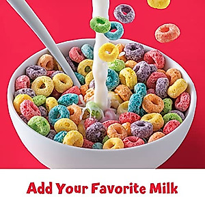 Froot Loops Jumbo Snax Cereal Snacks, Kids Snacks, Fruit Flavored, Original (4 Boxes, 48 Pouches)
