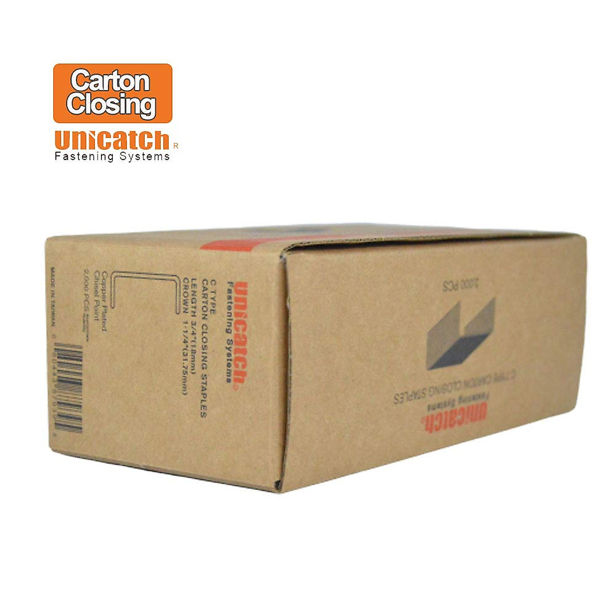 Copper CC34C Carton Closing Staples 1-1/4-Inch Crown, 3/4-Inch, C34 for Pneumatic & Manual (2,000/Box)