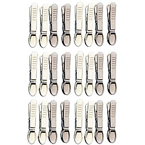 PolyGrip Clothespins - Stronger, USA Made, Anti Twist (2 Color, 24)