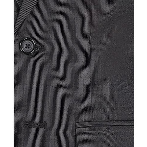 Van Heusen Boys' Big 2-Piece Formal Suit Set, Mini Black, 10 Husky