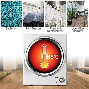 COSTWAY Electric Tumble Dryer, Sliver