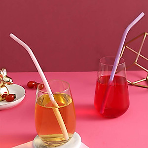 Reusable Straws Silicone Drinking Straws LFGB Approved 12 pcs 10" Extra Long Regular Size for 30/20oz Yeti/Ozark/Rtic Tumblers+2Pcs Brushes+ 1 Linen Pouch