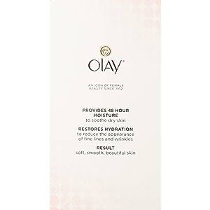 Face Moisturizer by Olay, Active Hydrating Beauty Moisturizing Lotion, 6 fl oz (Pack of 2)