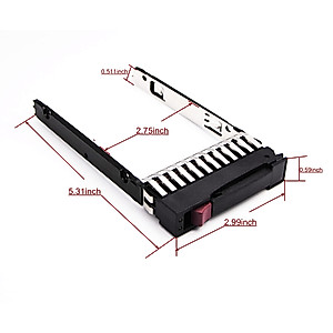 2.5inch 500223-001 SAS&SATA HDD Tray Compatible for G5 G6 G7 DL380 DL360 DL580 BL460c ML350 ML370 ML570 378343-002