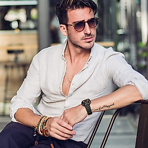 HASLFM Stainless Steel Watch Band with Case Compatible with Apple Watch Ultra/Ultra 2(49mm),Metal Strap and Rugged Protective Cover for iWatch Bands Cases Men, Black