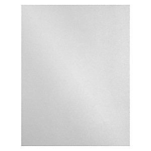 Best Paper Greetings 96 Sheet Silver Shimmer Metallic Cardstock, Double-Sided Paper for Scrapbooking, DIY Projects (8.5x11 In, 250 gsm)