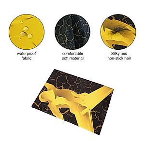 BARBER PRO Barber Cape, Hair Cutting Cape with Snap Closure, Professional Salon Polyester Cape, Barber Hairdressing Cape - Waterproof Adjustable Snap for Hairstylists, 50 x 60 inches (Gold)