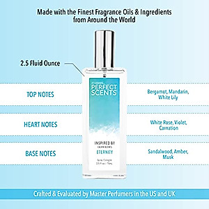 Perfect Scents Fragrances | Eternity | Women’s Eau de Toilette | Vegan, Paraben Free | Never Tested on Animals | 2.5 Fluid Ounces