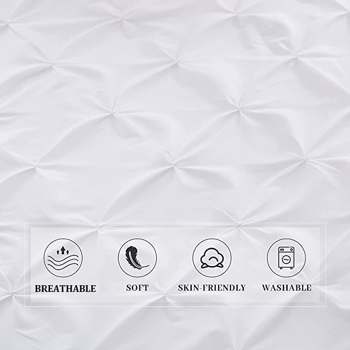 CALIFORNIA BEDDING Pinch Plated/Pintuck Pillow Cover Sham Dark Grey Solid/Plain Set of 2 Luxuries Decorative 800 TC Long-Staple Egyptian Cotton King/Cal-King 20x40 Size, Soft Egyptian Cotton