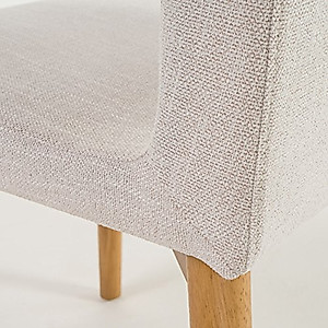 Christopher Knight Home Helen Mid-Century Modern Dining Chairs, 2-Pcs Set, Light Beige