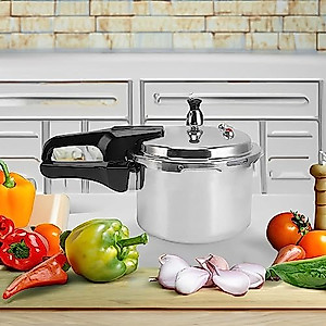 Serlium Small Pressure Cooker, 3 Liter Aluminum Alloy Pressure Cooker 18cm/7inch Bottom 3L Mini Pressure Cooker for Gas Stove Induction Cooker