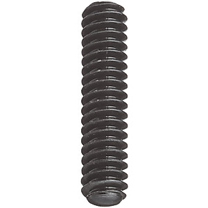 Alloy Steel Set Screw, Black Oxide Finish, Hex Socket Drive, Oval Point, Meets ASME B18.3/ASTM F912, 1/4" Length, #8-32 UNC Threads, Imported (Pack of 100)