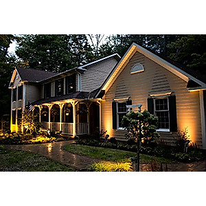 Mutois Low Voltage Landscape Lights 7W Landscape Lighting Waterproof Landscape Spotlights Yard Lawn Garden Outdoor 900LM Warm White Landscape Lights with Spike Stand(10-Pack with Connectors)