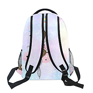 Wamika Mermaid Dab Unicorn Kids Backpack School Bookbags Girls Boys