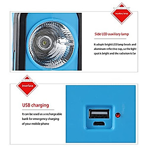 Xecvkr 2022 New Portable Lamp, Solar Energy, USB, Emergency Charging, Outdoor Rain Proof Camping Strong Light, for Car Repairing Emergency Outdoor