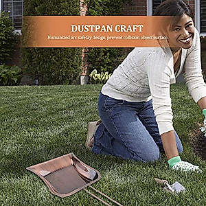 HANABASS Kids Toys Pet Car Space Household Office Ornament Light Pan Handheld Dustpan Handmade Metal Saving Industrial Trash Pets Sweeping Desktop Dustpans Garbage Garden Mini Craft Car Decor