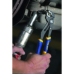 IRWIN VISE-GRIP Pliers, V-Jaw, 10-Inch, Press & Slide Button, Anti-Pinch, Anti-Slip (2078110)