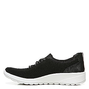 BZees Womens Gold Rush Slip-On Black Knit 10 M