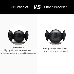 Teacher Gifts for Mens,Womens Bracelet Beads, Natural Black Lava Rock Stone Mens Anxiety Bracelets, Adjustable Aromatherapy Essential Oil Diffuser Healing Bracelet Male Teacher End of Year Gifts