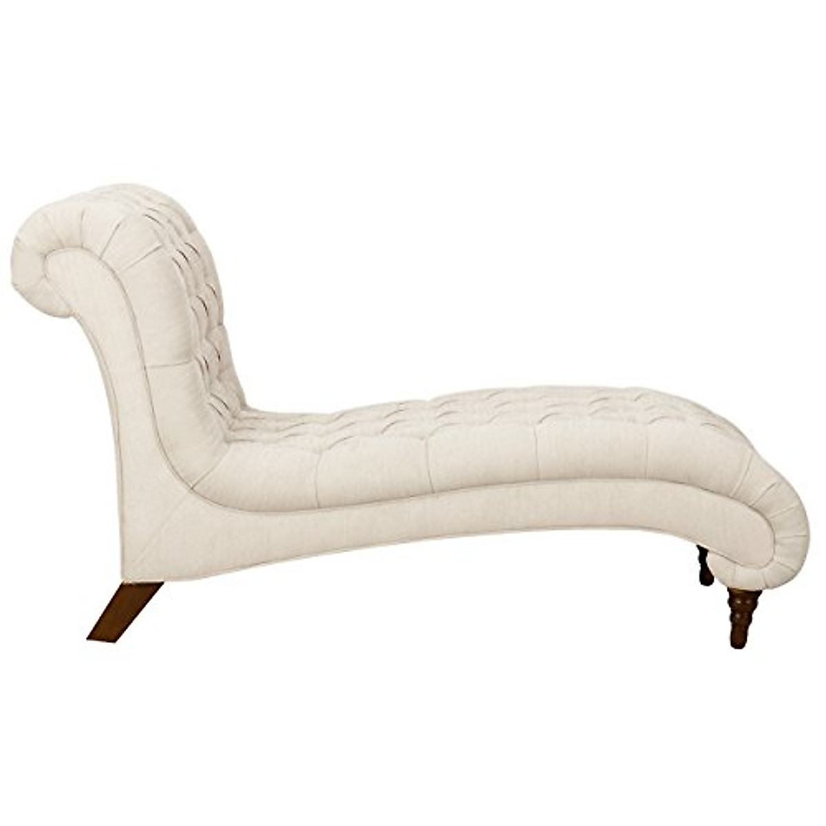 Homelegance St. 30" Claire Fabric Chesterfield Chaise, Almond Brown