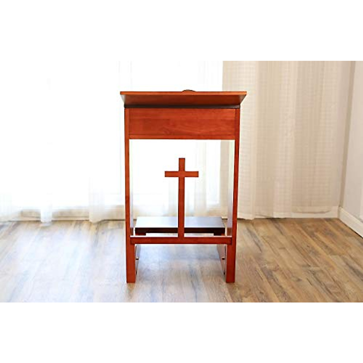 Guangshuohui Prayer Bench Stool,Prayer's Kneeler Pads Wooden Church Prayer Bench Stool Table Chair Padded Kneeler Shelf Folding, Prayer Bench for Kneeling at Home (20" x25'x32'H (50x65x80cm H))