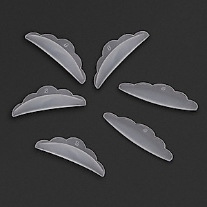 Libeauty Lash Lift Rods, Lash Lift Pads, 6 Pcs SSS Reusable Eyelash Perming Curler Shield Pads, with Premium PU Storage Case for Perfect Lash Lifting