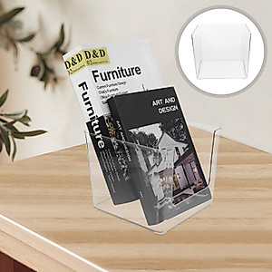 MAGICLULU Storage Bins Clear Book Storage Organizer Box DVD/CD Storage Box Clear DVD Holder Case Open Front Stackable Storage Container Shelf Organizer Bin for Video Games Books Home Office