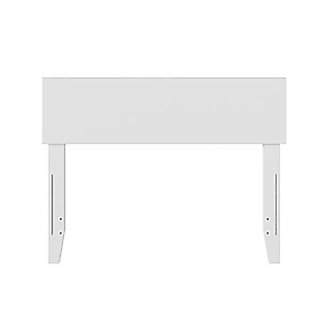AFI Orlando Twin Size Headboard with Attachable Charger in White