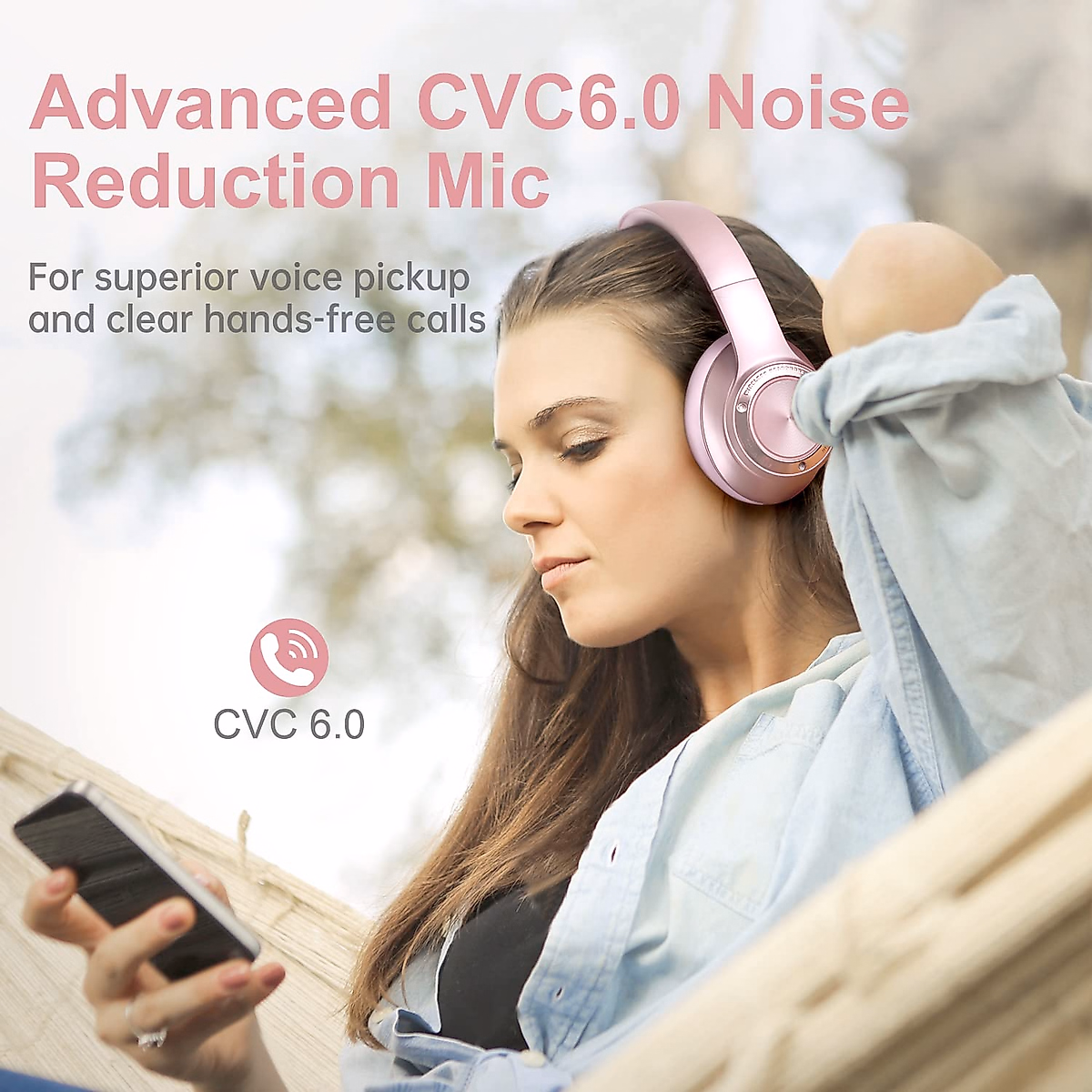 Picun Bluetooth Headphones 100 Hours Wireless Gaming Headphones Over Ear Low Latency Bluetooth 5.0 HiFi Extra Bass, Noise Reduction Mic, Protein Earpads, Foldable Headset for Women Girls Office Class