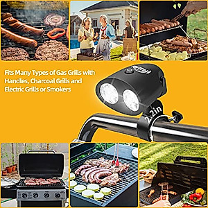 RVZHI BBQ Grill Lights for Outdoor: Personalized Birthday Gifts for Men Friends Husband Him, Unique for Dad, Cool Gadgets Two Brightness Setting Bright Grilling Accessories with Batteries
