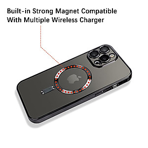 OOK Phone Case Made for iPhone 11 Pro Max (6.5 Inch) with Camera Lens Protector (Compatible with MagSafe) Anti-Scratch Shockproof Slim Magnetic Phone Cover for Women Men - Black