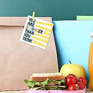 Funny Teen Lunch Box Notes / 3.5" x 3.5" Double Sided Motivatational and Silly Mini Cards / 60 Tween Backpack Notecards/Made in The USA