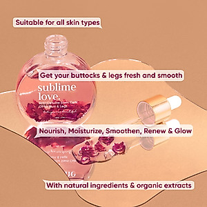 Olivia Buttocks & Legs Nourishing Sublime Love Oil - Moisturizing Body Oil for Dry, Non-Greasy Skin Care, Softens, Hydrates.1.8 Fl Oz